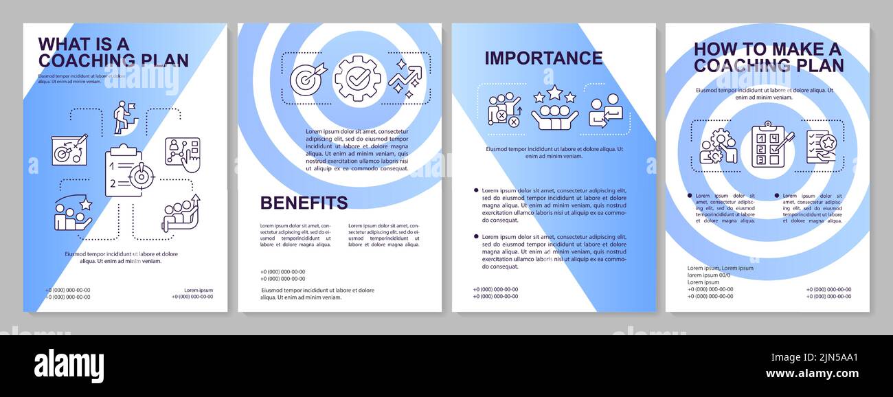 Workplace training plan blue Stock Vector Images - Alamy