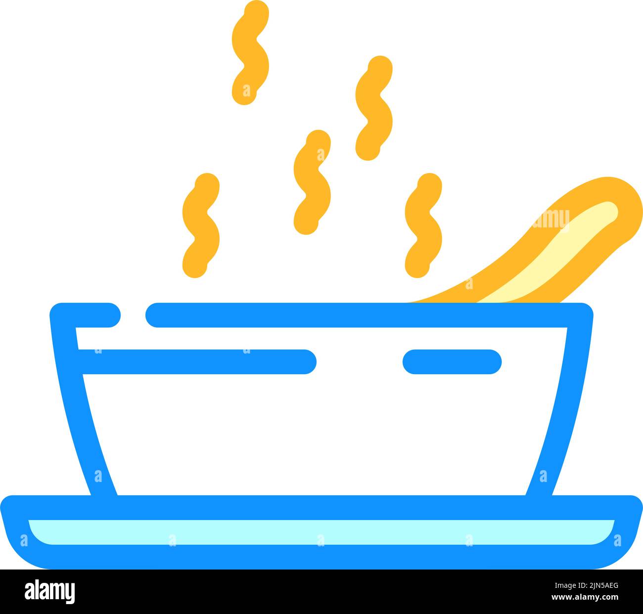 pumpkin soup color icon vector illustration Stock Vector Image & Art ...