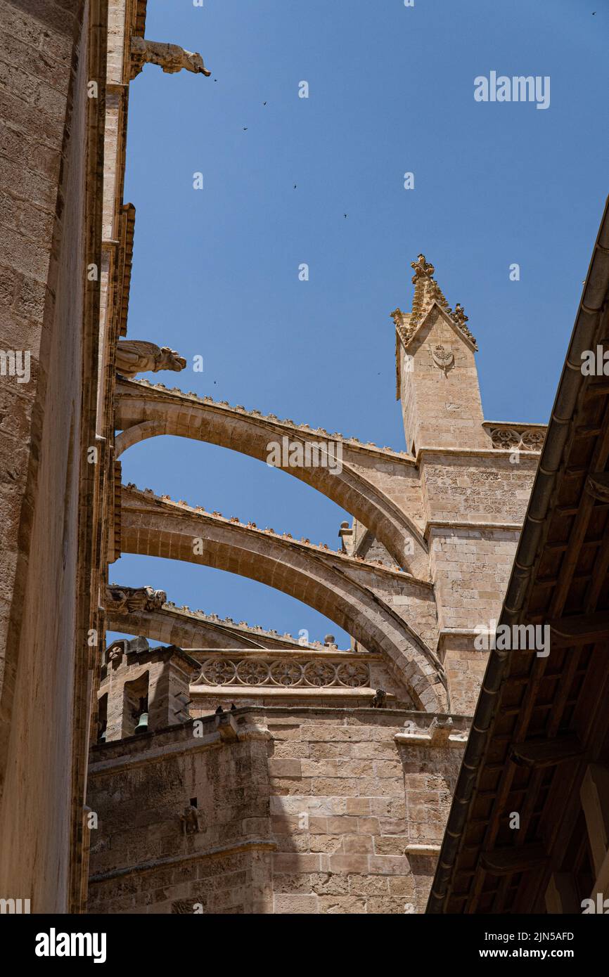 A low-angle and a vertical shot of a stone semi-arch Stock Photo - Alamy