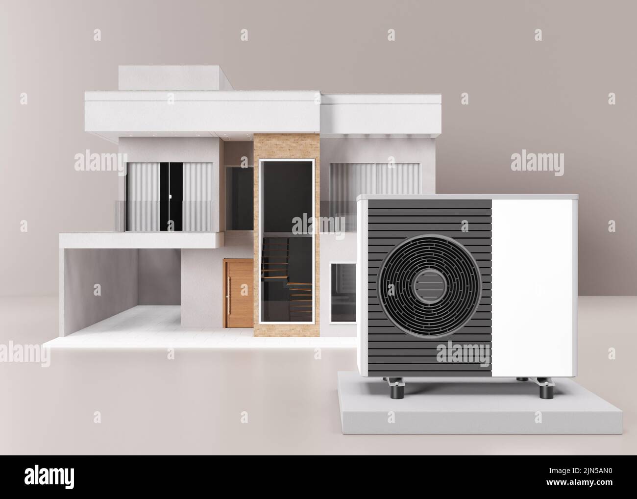 Heat pump outside box hi-res stock photography and images - Alamy