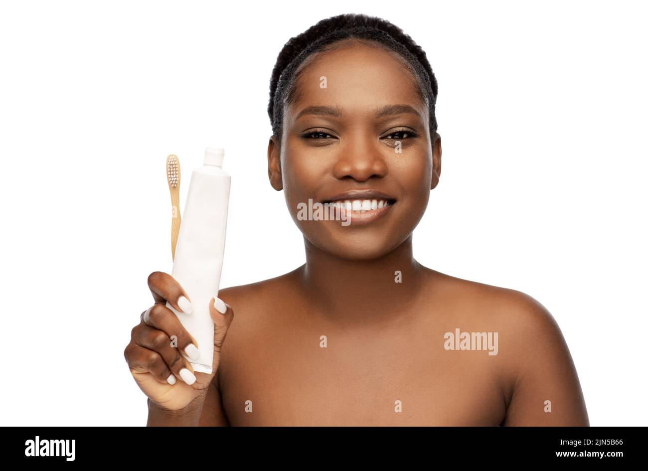 african woman with toothbrush and toothpaste Stock Photo - Alamy