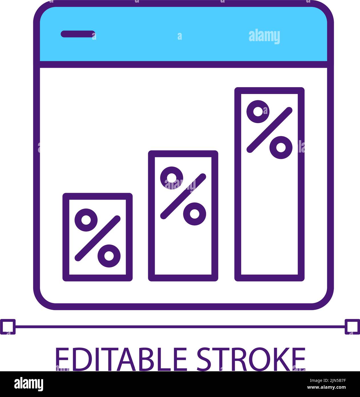 Graph in data analytics RGB color icon Stock Vector Image & Art - Alamy