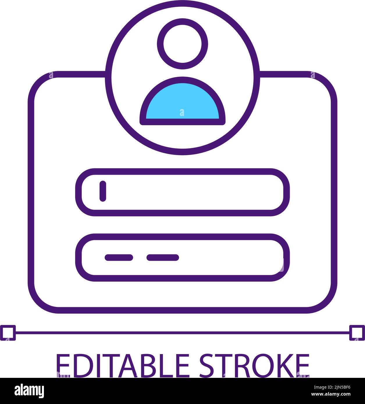 Login page for website RGB color icon Stock Vector Image & Art - Alamy