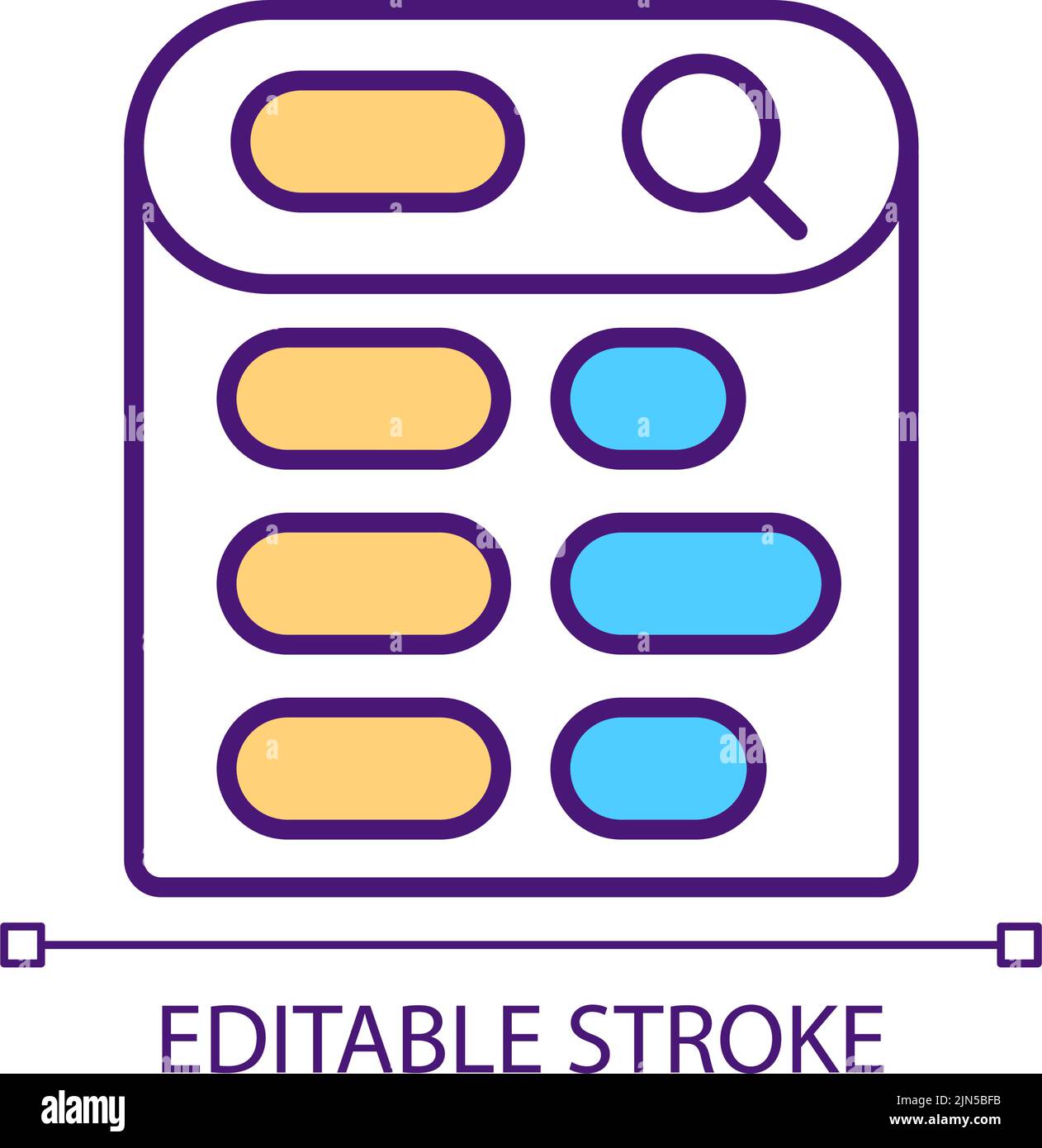 Searching for variants RGB color icon Stock Vector Image & Art - Alamy