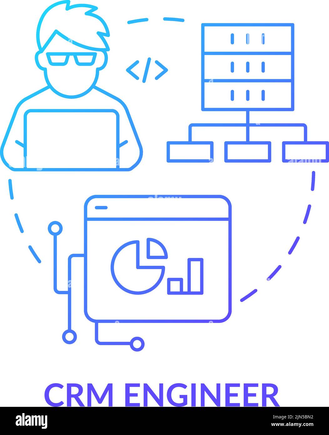 Crm circle logo hi-res stock photography and images - Alamy