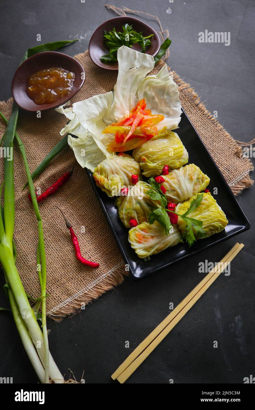 "cabbage rolls stuffed meat or kol gulung, kelem dolmasi, sarma Cabbage ...