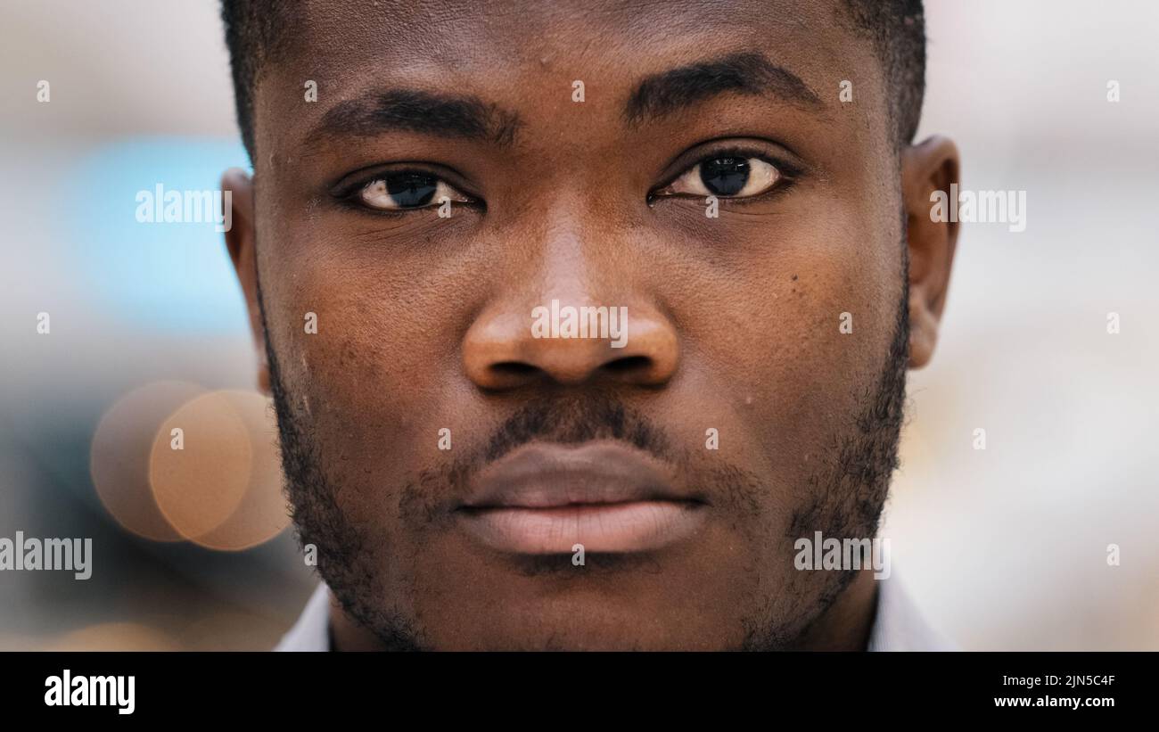 Confident african american businessman stands hi-res stock photography ...