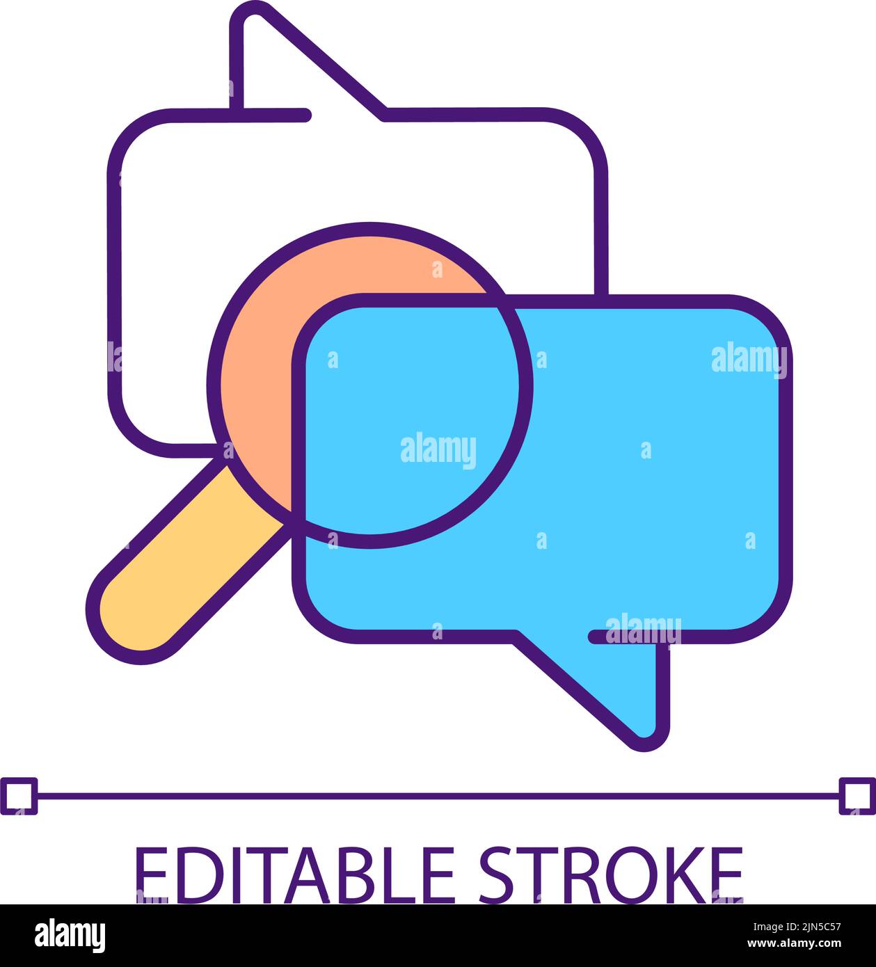 User comments moderation RGB color icon Stock Vector Image & Art - Alamy