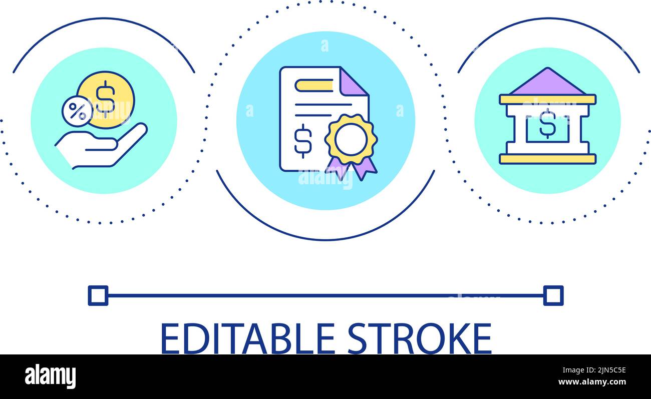 Investment safety guarantee loop concept icon Stock Vector Image & Art ...