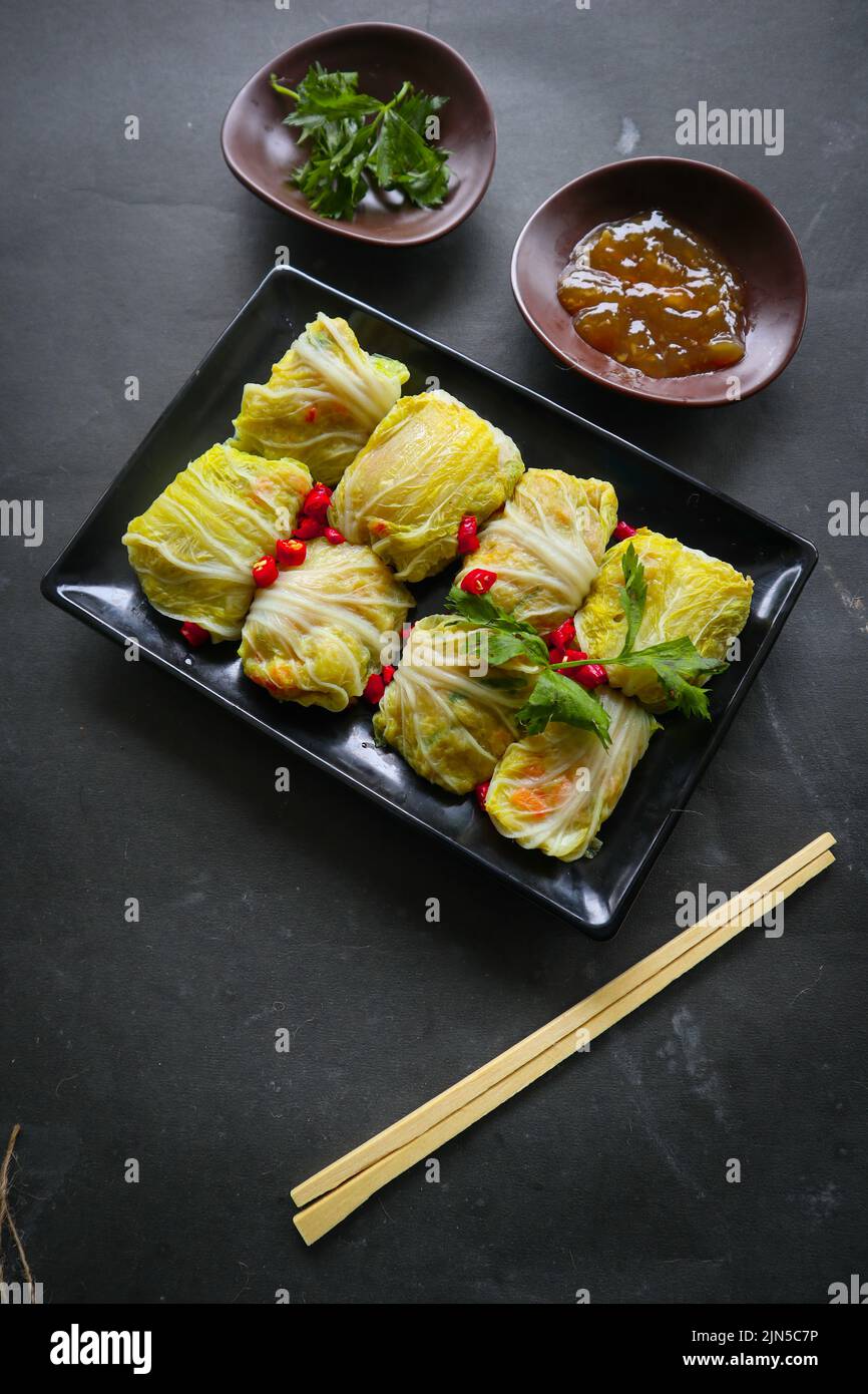 "cabbage rolls stuffed meat or kol gulung, kelem dolmasi, sarma Cabbage ...
