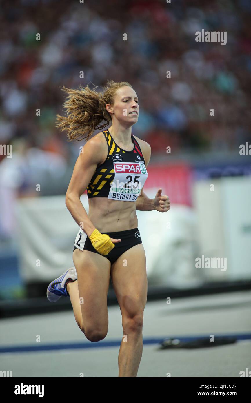Noor Vidts participating in the 800 meters in the Heptathlon at the ...