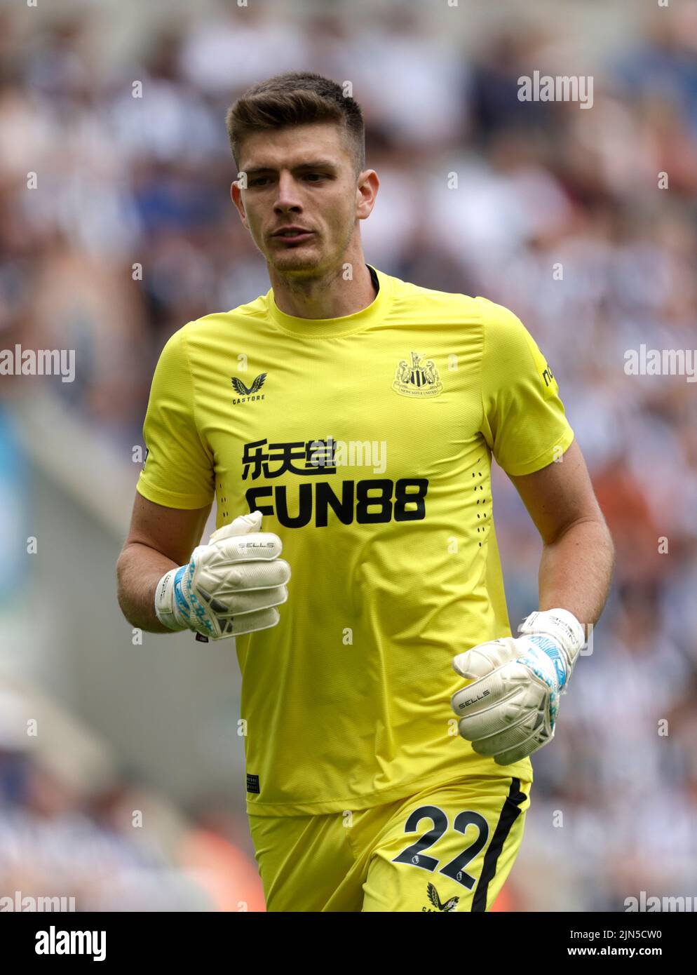 Newcastle United goalkeeper Nick Pope during the Premier League match ...
