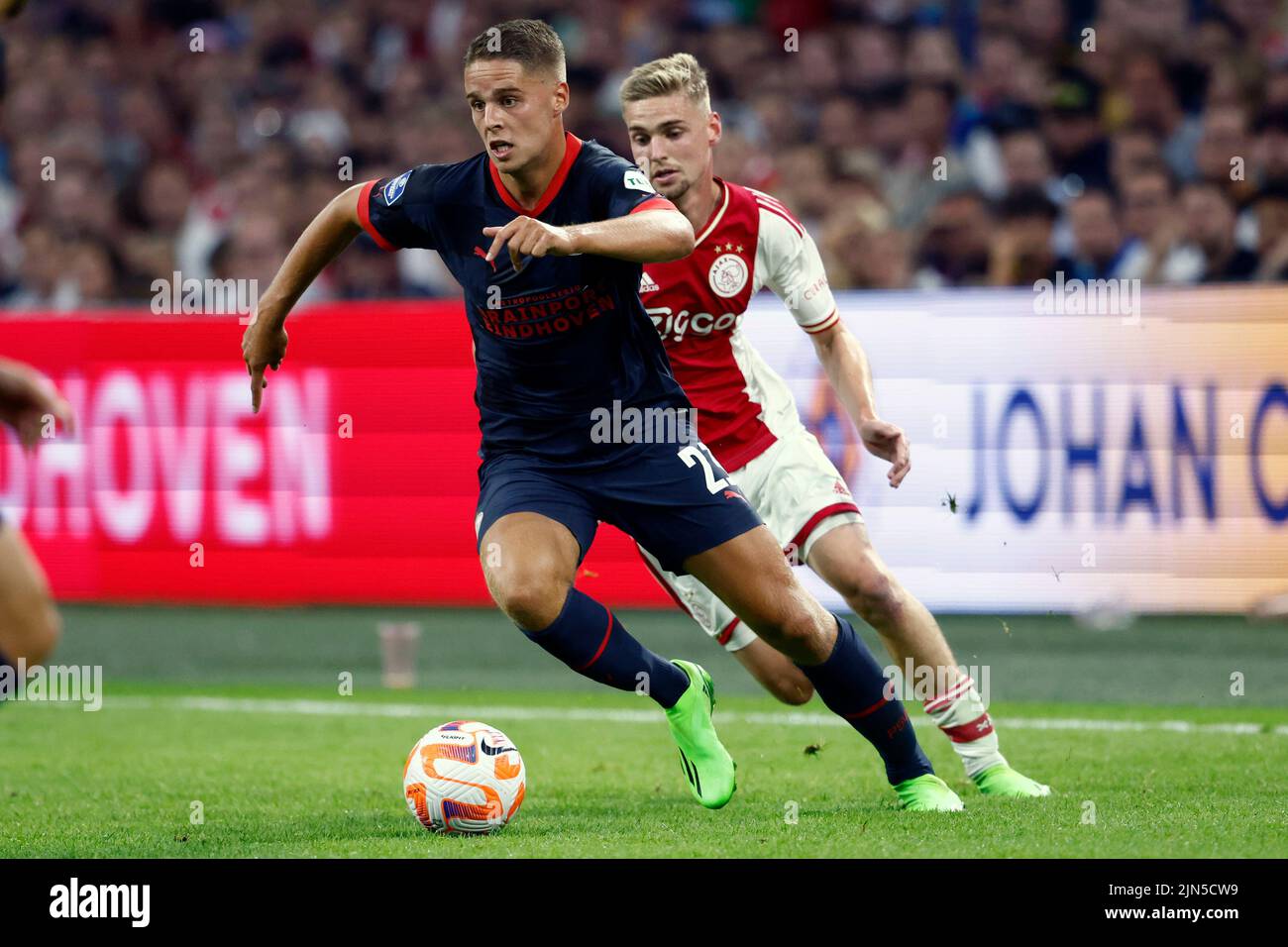 AMSTERDAM, THE NETHERLANDS - JULY 30: Kenneth Taylor of Ajax, Joey ...