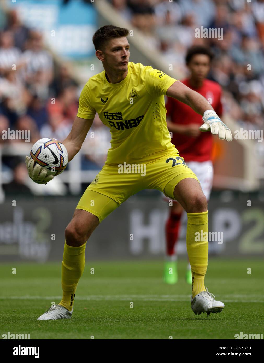 Newcastle United goalkeeper Nick Pope during the Premier League match ...