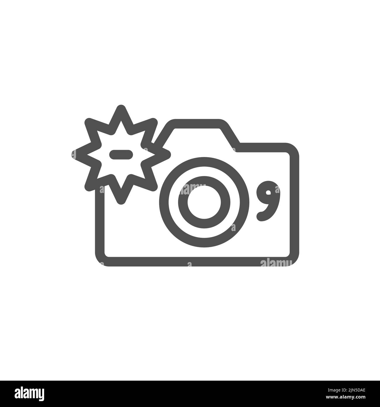 Camera Related Vector Line Icon Stock Vector Image & Art - Alamy