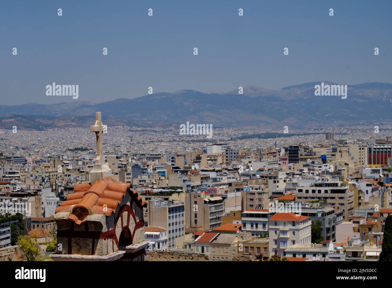 View over Athens from the slopes around the Acropolis Stock Photo - Alamy