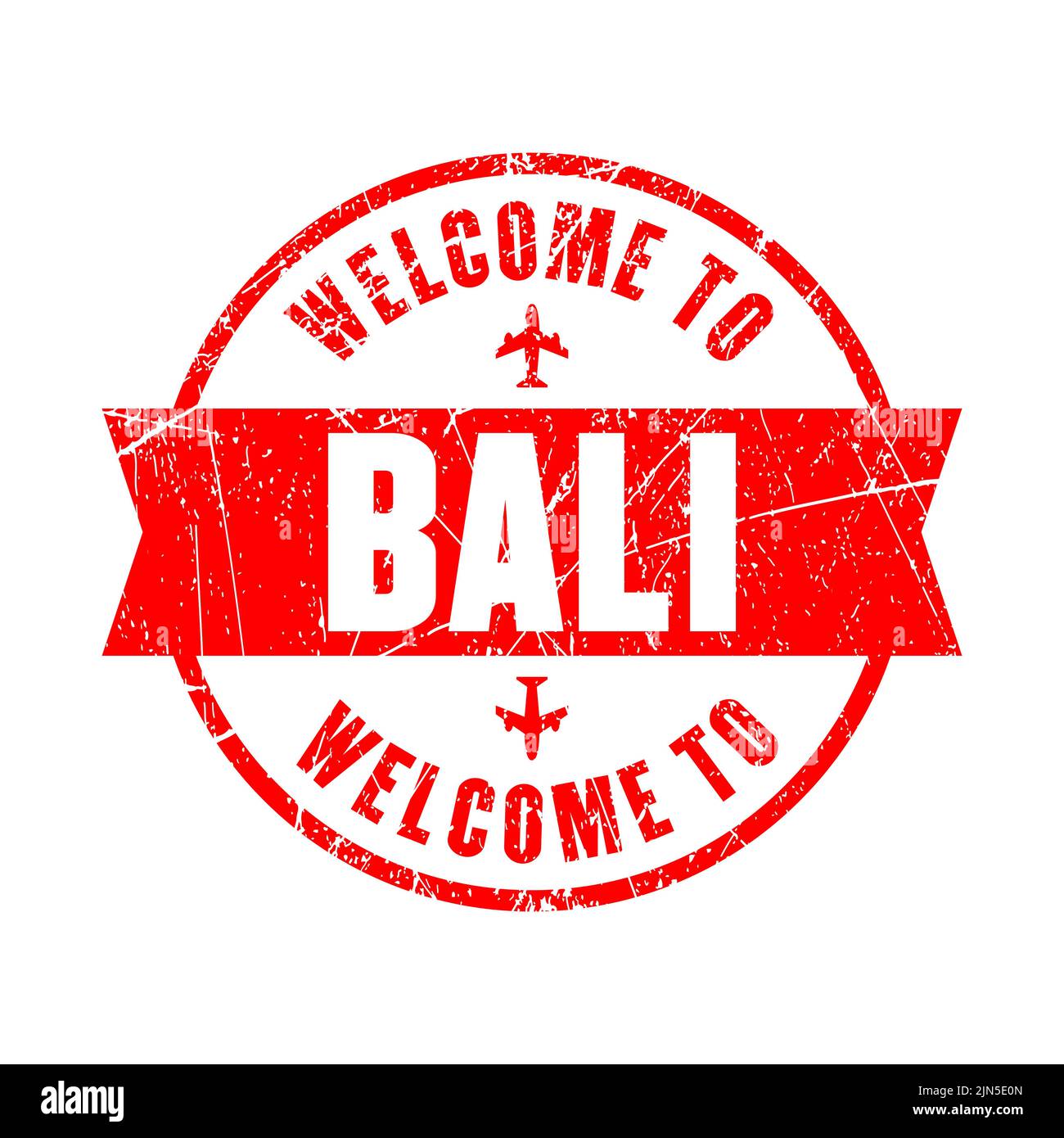 welcome to bali. red stamp isolated background Stock Vector Image & Art ...