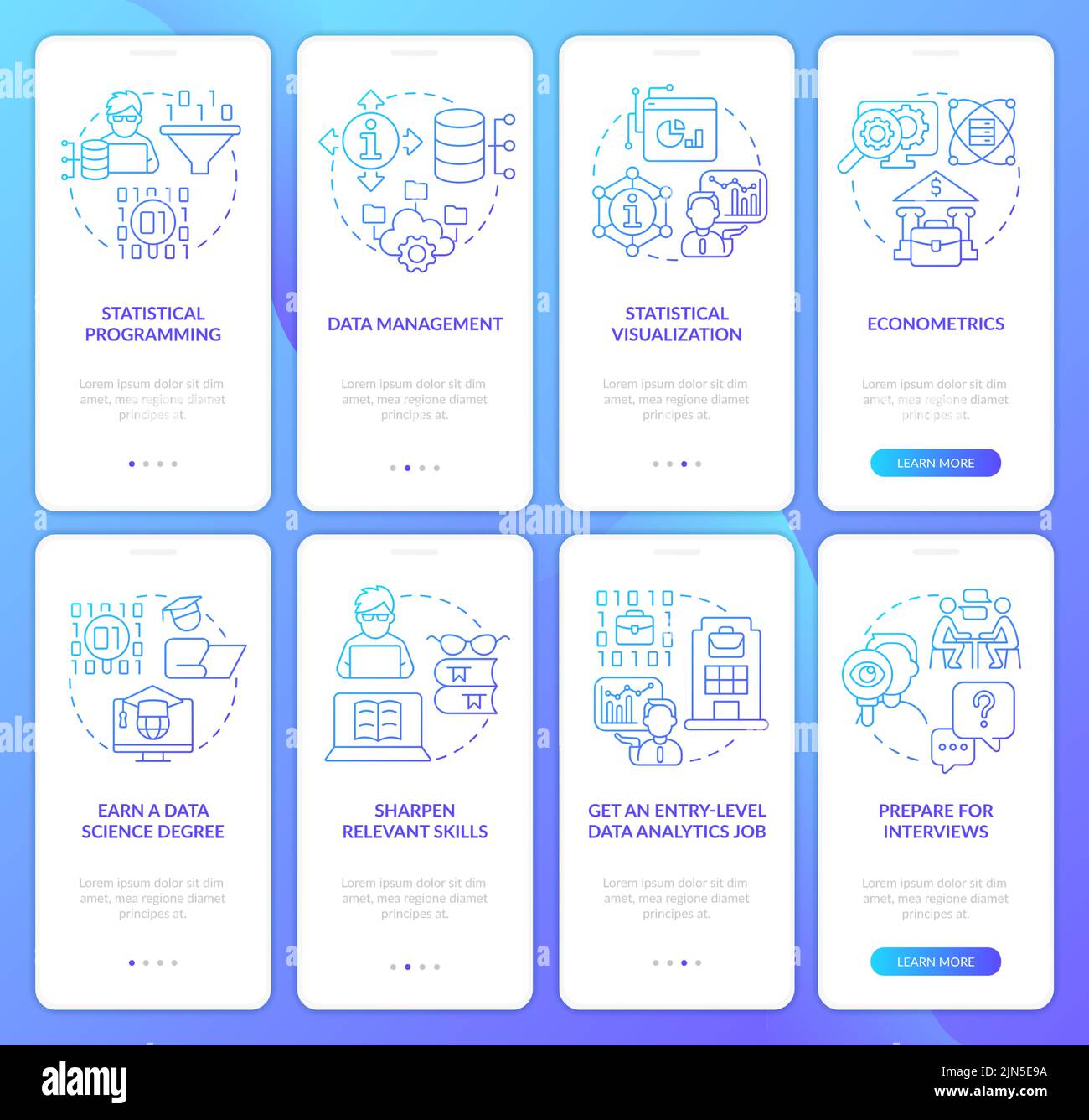 Data onboarding text Stock Vector Images - Alamy