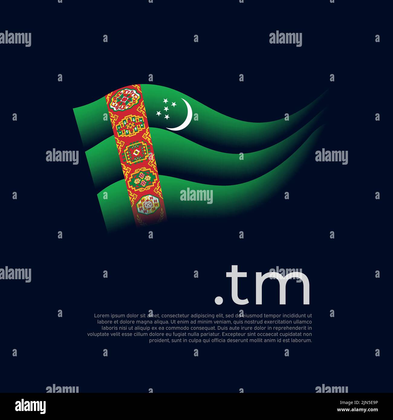 White Background Turkmenistan Stock Vector Images Alamy