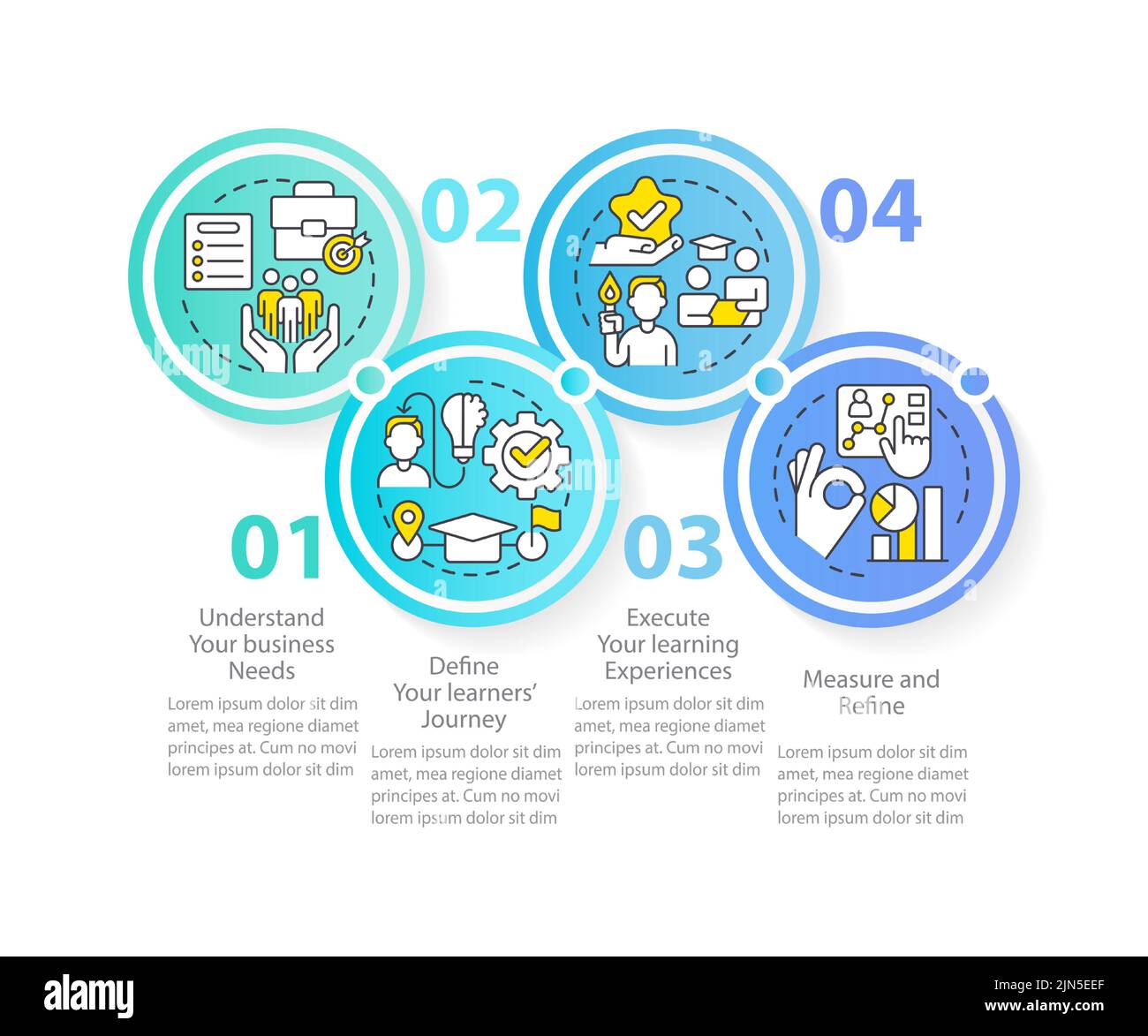 Training successful leader circle infographic template Stock Vector ...