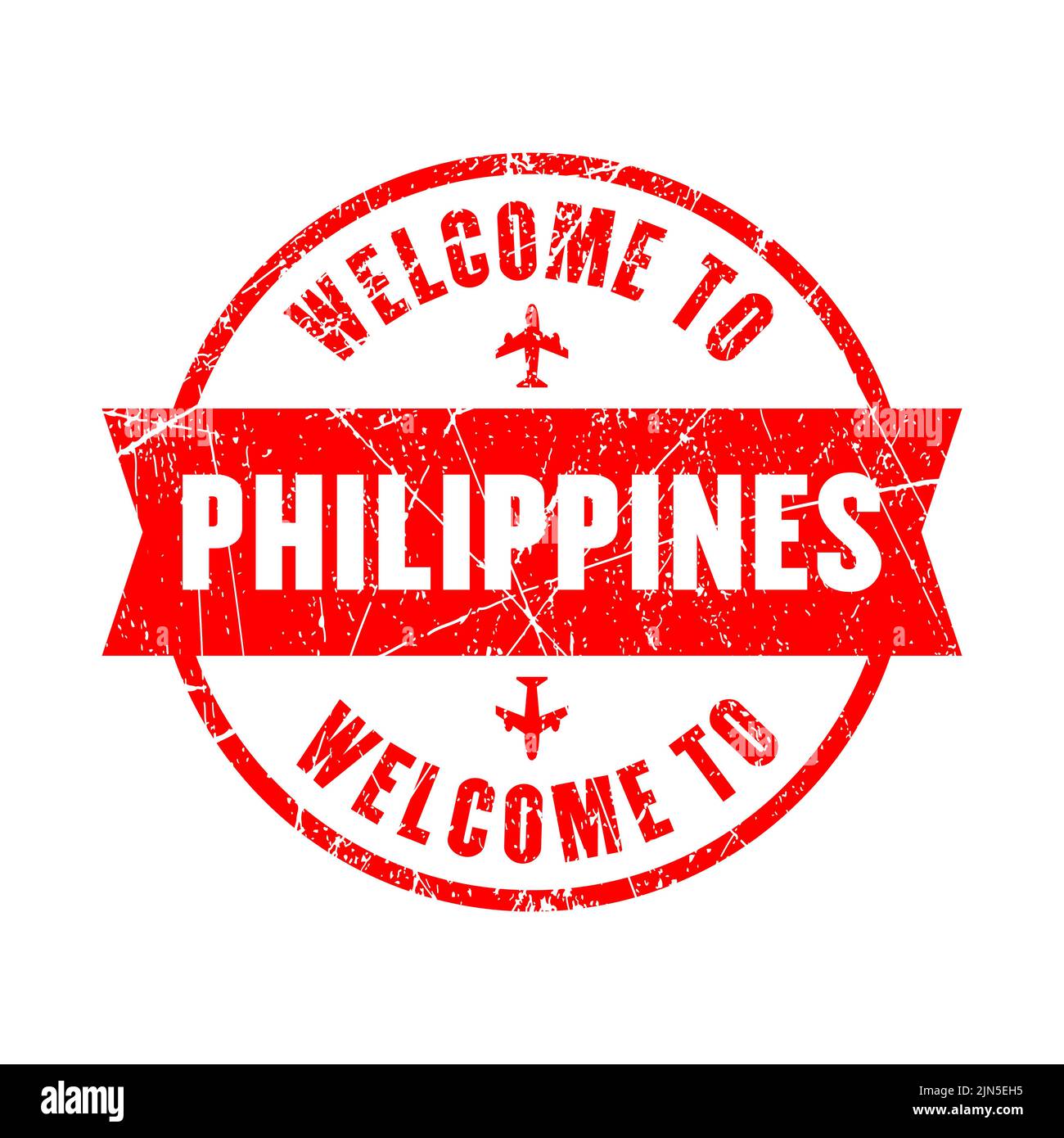 welcome to Philippines. stamp isolated background Stock Vector Image ...