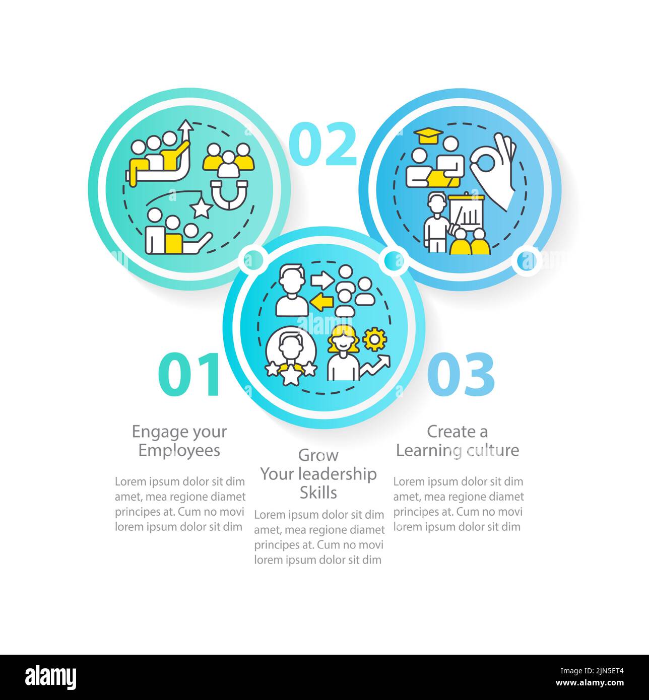 Business coaching certification circle infographic template Stock ...
