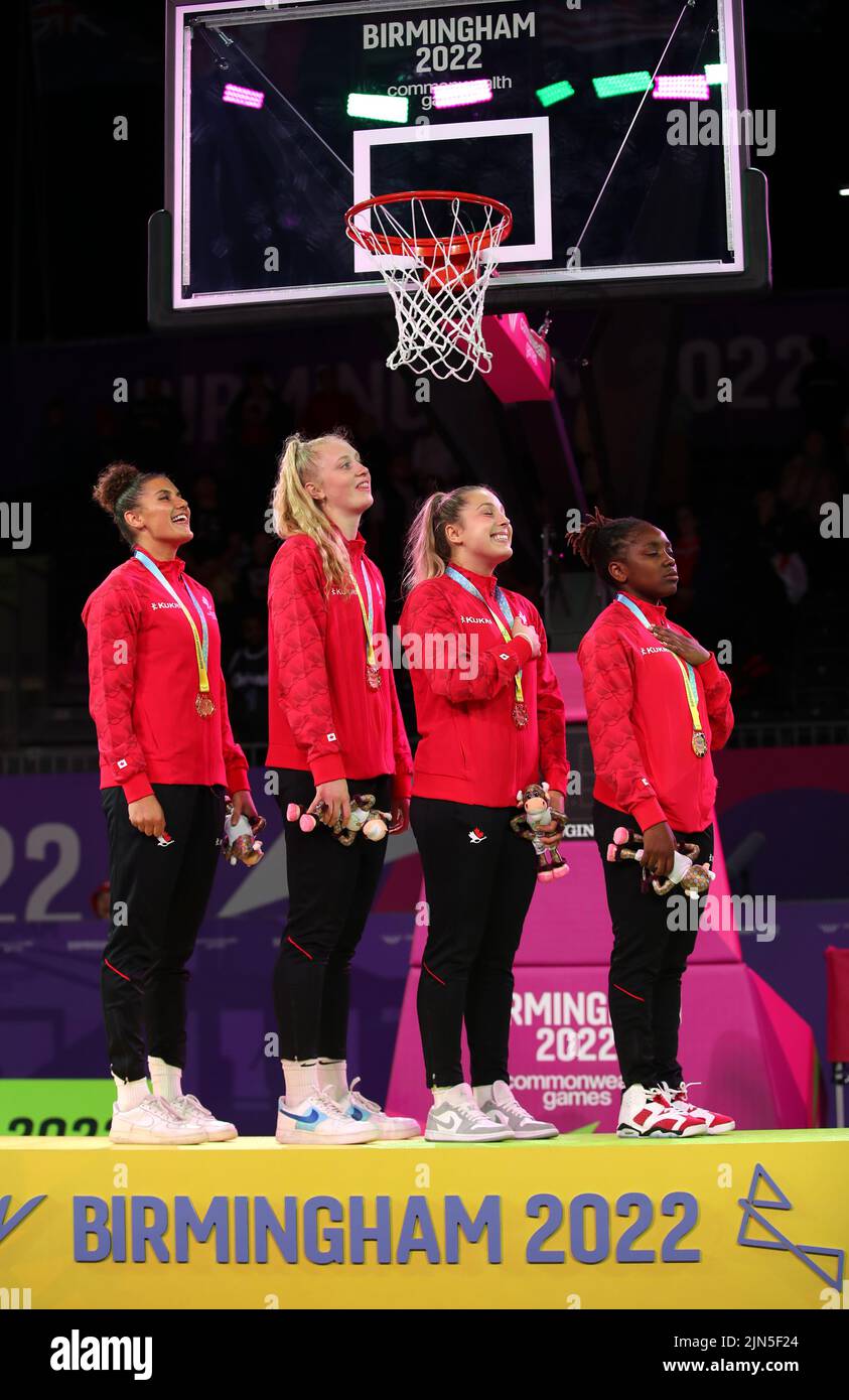 Team Canada after winning gold in the women's 3x3 basketball at ...