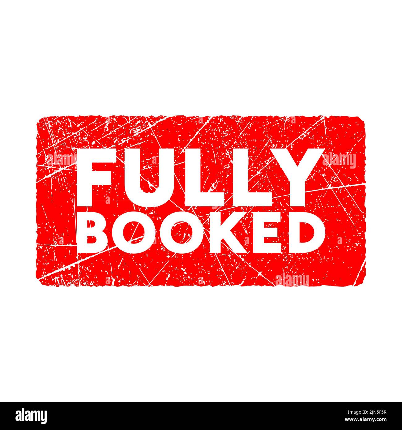 Fully booked rectangular stamp isolated on white background Stock Vector Image & Art - Alamy