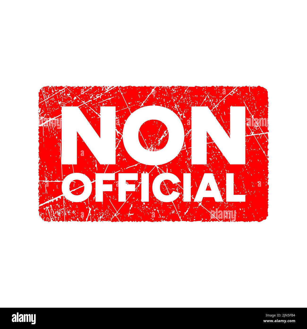 Non official red vector stamp isolated on white background Stock Vector ...