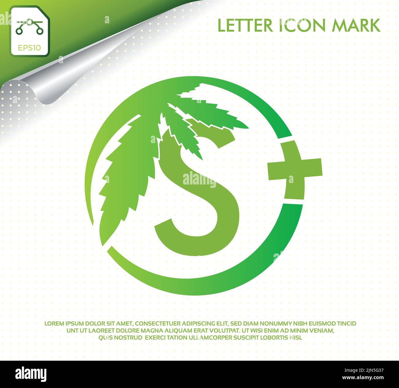 Cannabis letter logo design Stock Vector Images - Alamy