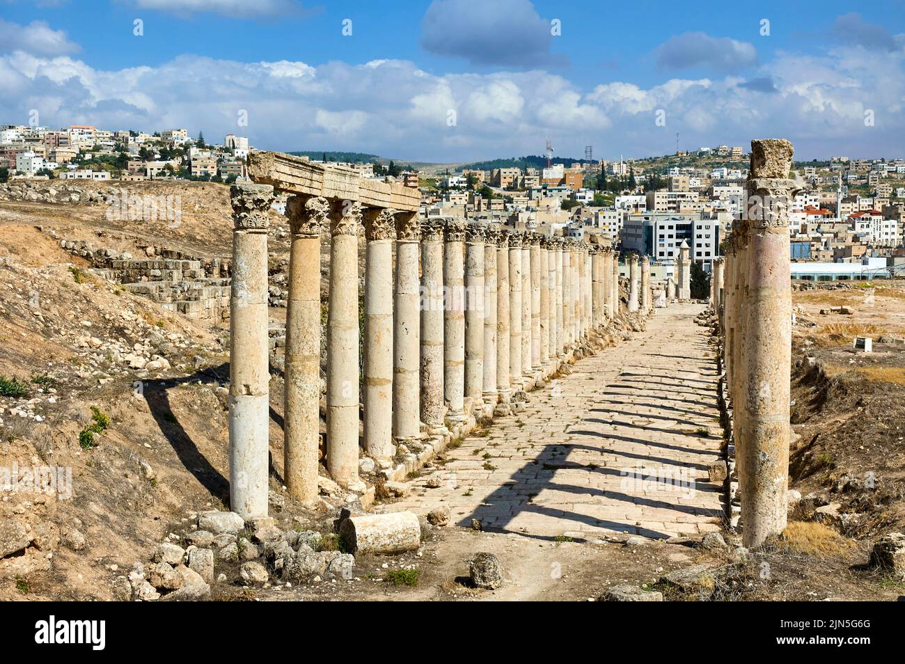 Jordan, Archeological site of Jerash Stock Photo - Alamy