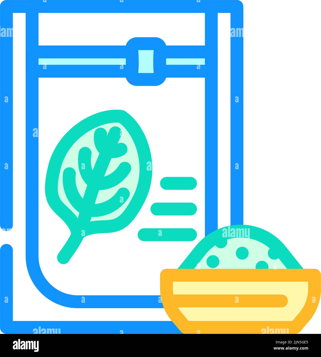 dried spinach color icon vector illustration Stock Vector Image & Art ...