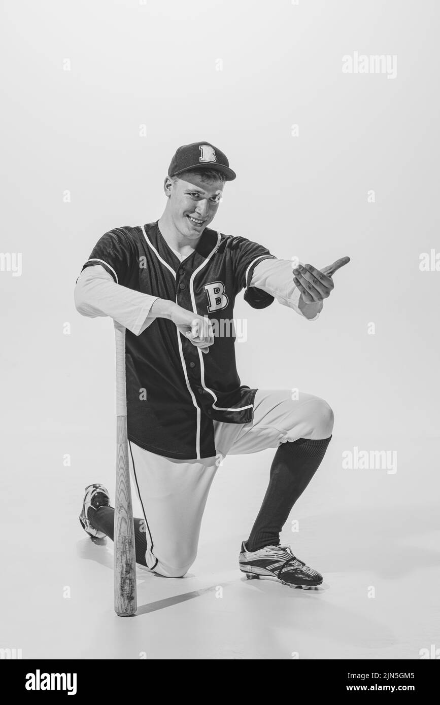 Baseball glove and retro Black and White Stock Photos & Images - Alamy