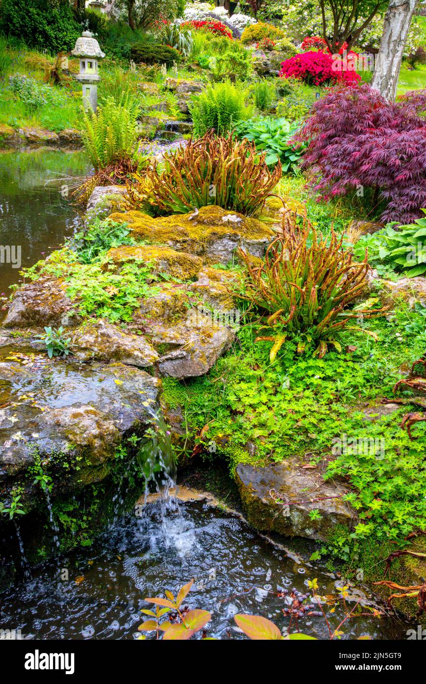 Rock Gardens at Mount Ephraim Gardens, Kent, England, UK Stock Photo ...