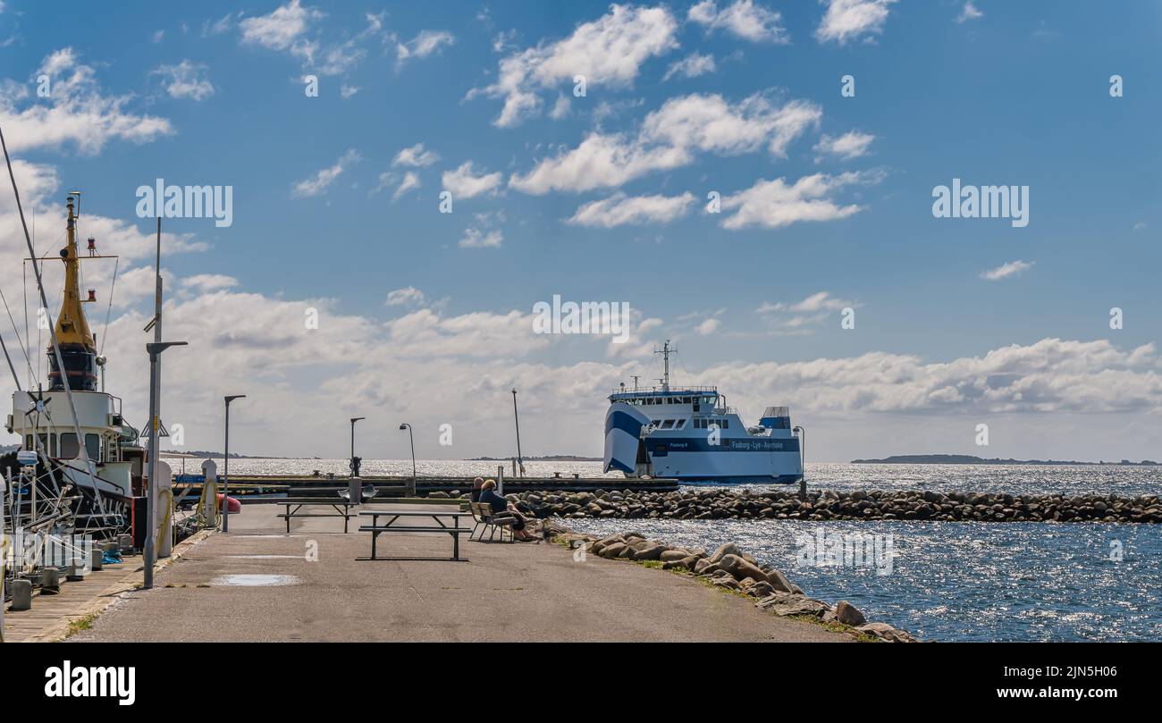 Harbor marina in Faaborg on Funen, Denmark Stock Photo - Alamy
