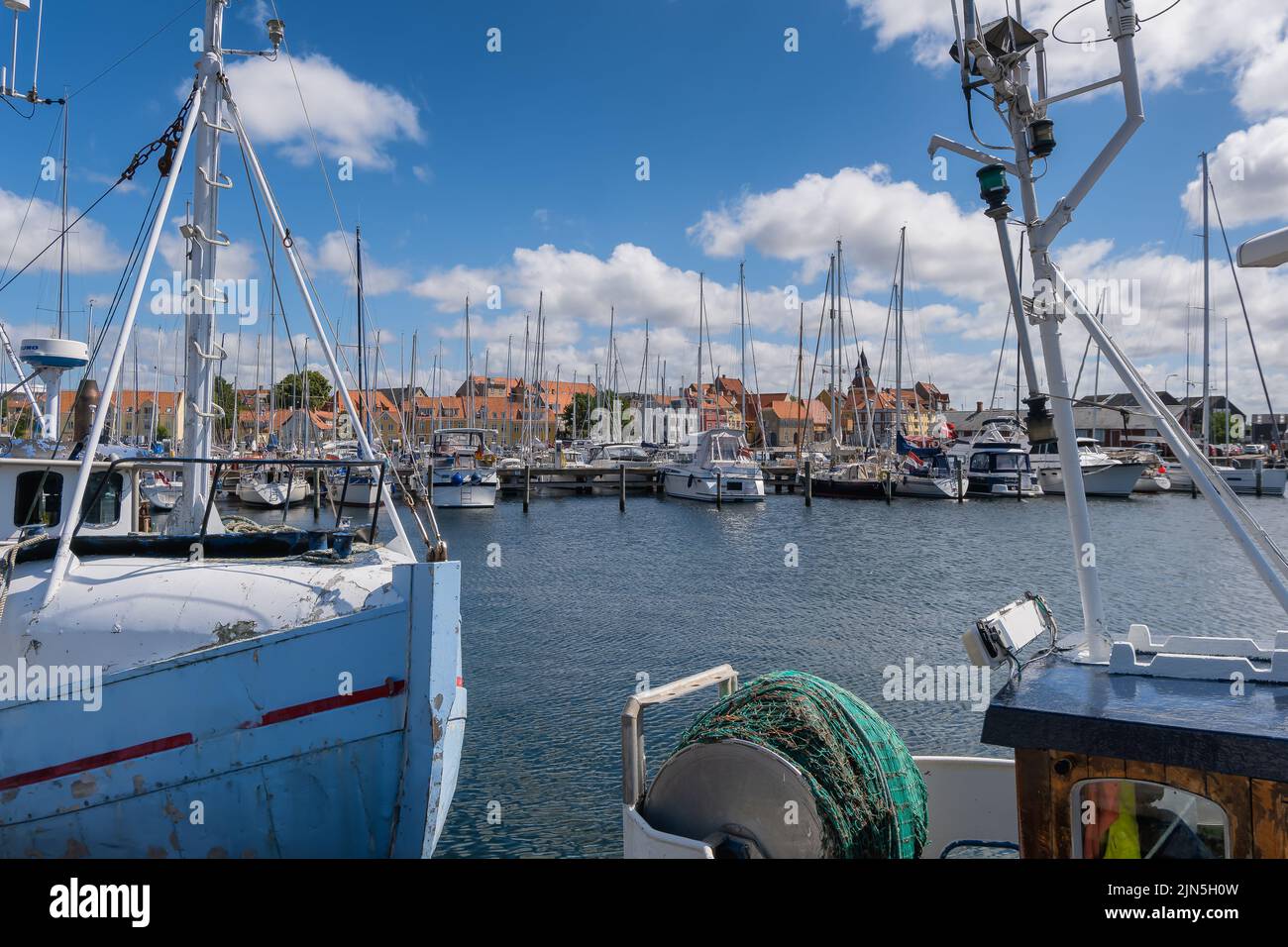 Harbor marina in Faaborg on Funen, Denmark Stock Photo - Alamy