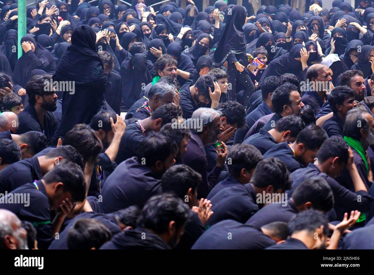 Ajmer, India, 09 August 2022. Muslim watch Shiite Muslim mourners ...