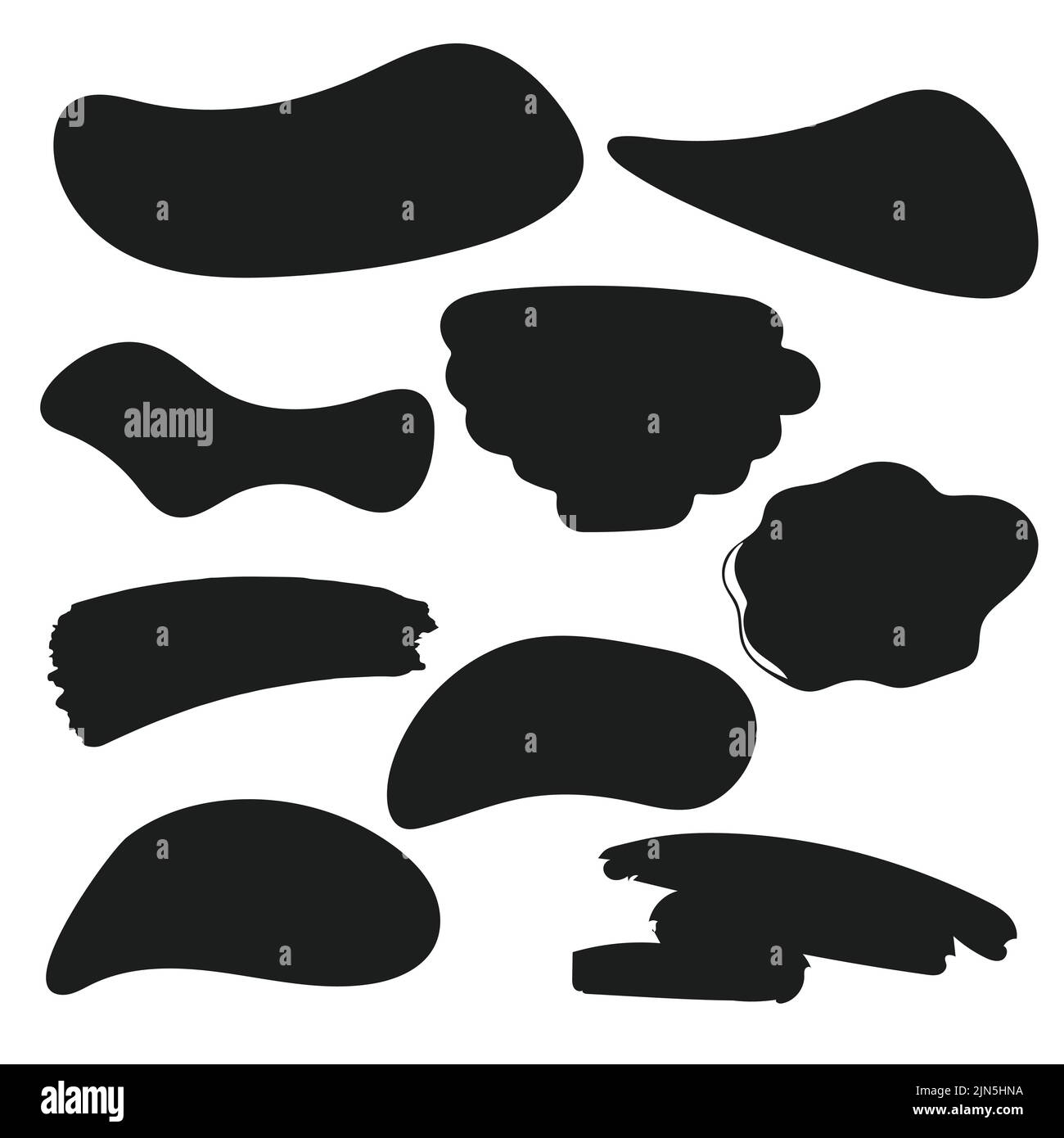 Set of abstract different spots and stripes for design Stock Vector ...