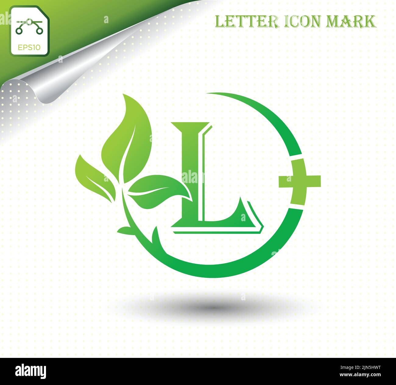 L leaf vector vectors Stock Vector Images - Alamy