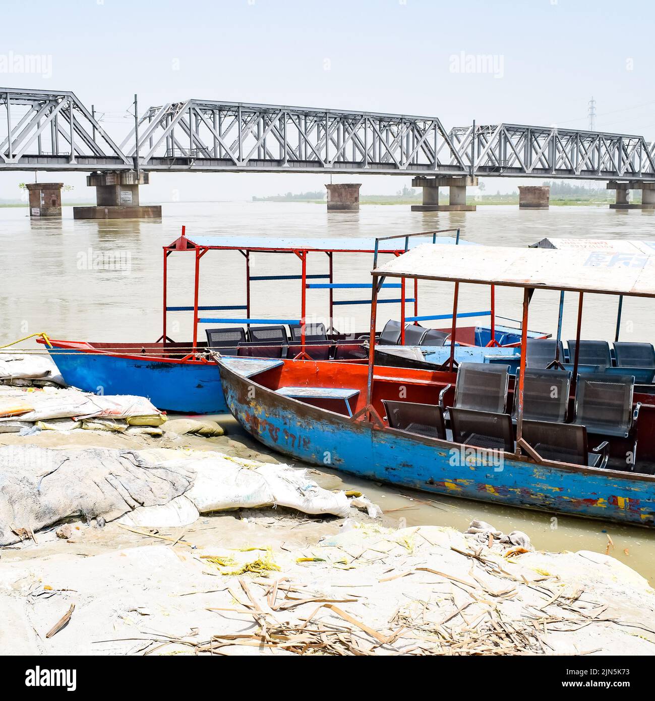 Ganga as seen in Garh Mukteshwar, Uttar Pradesh, India, River Ganga is ...