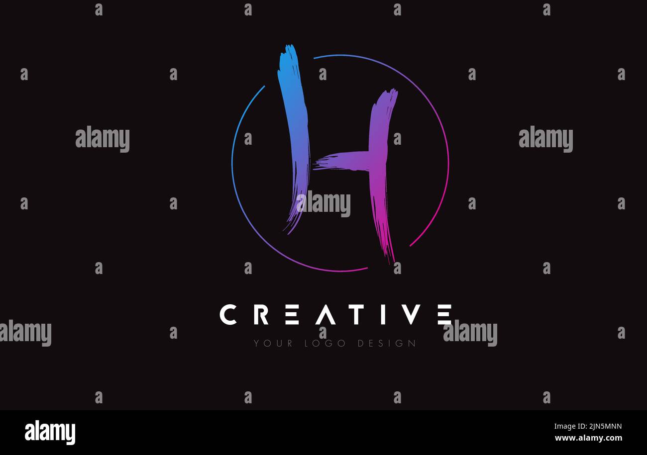 Colorful h logo hi-res stock photography and images - Alamy