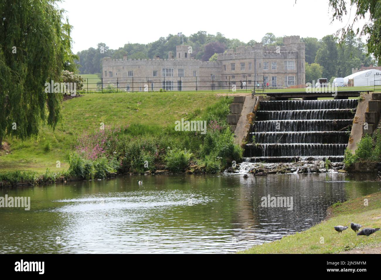 Weeping willow tree castle hi-res stock photography and images - Alamy