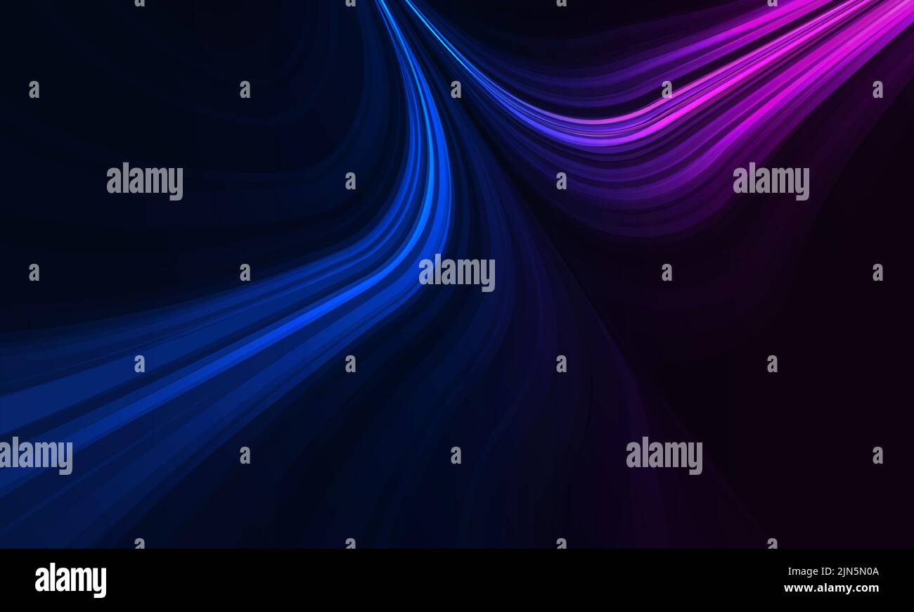 Abstract modern blue and pink flow background with high-speed movement ...