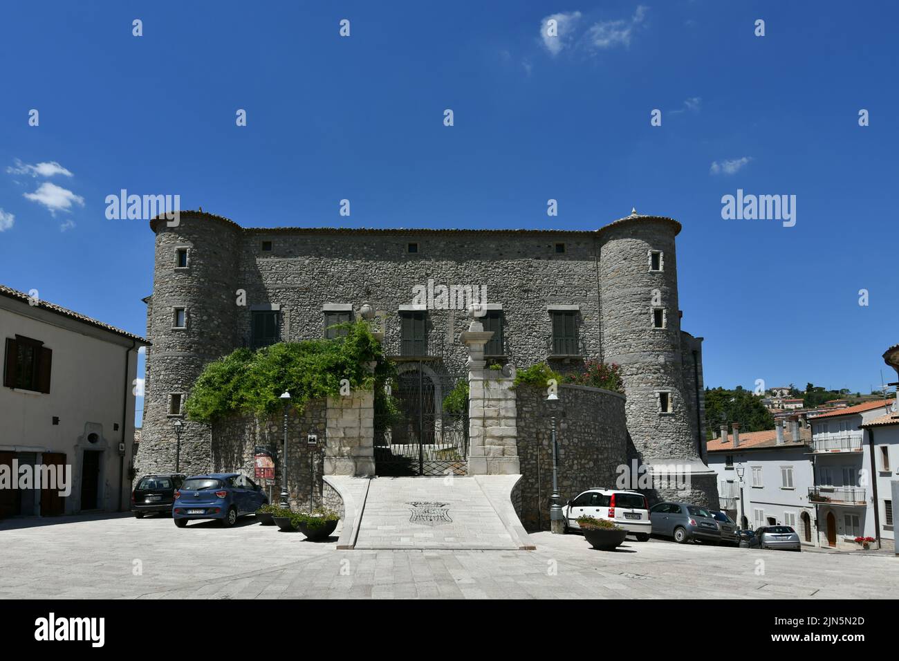 View of the medieval castle of Zungoli, one of the most beautiful ...