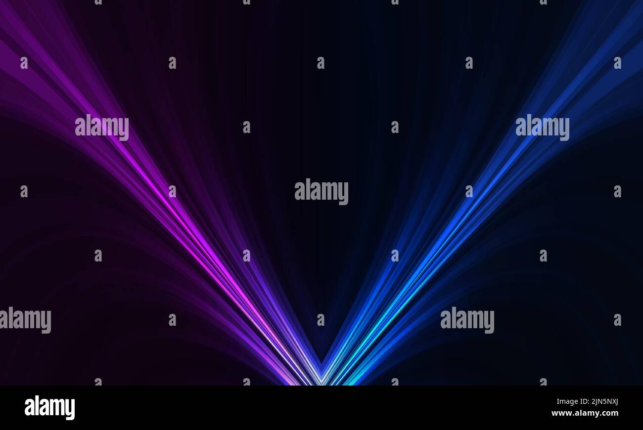 Abstract modern futuristic background with purple and blue flowing ...