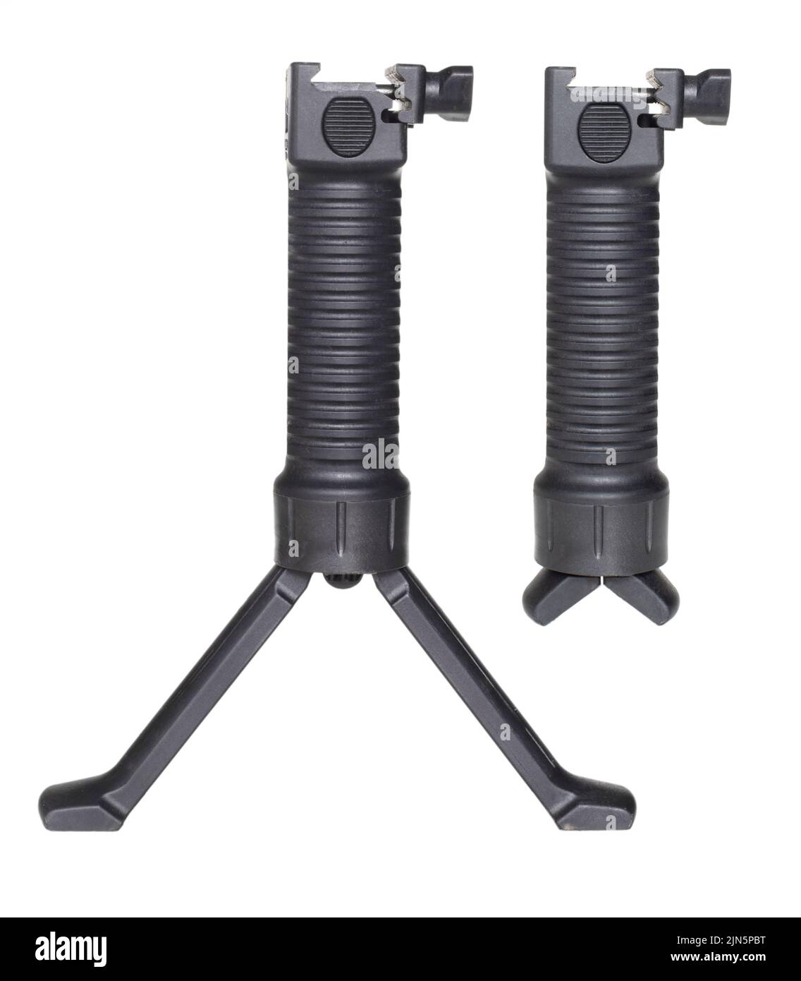 Side by side photos that show how one AR-15 grip can also be deployed ...