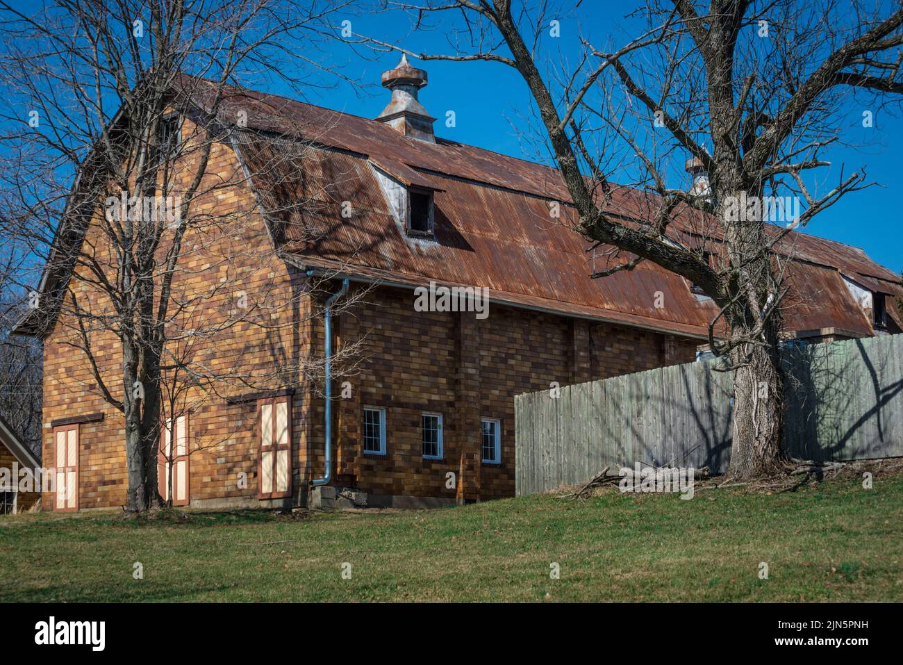 Indiana Barn in Spring - Floyd County Stock Photo - Alamy