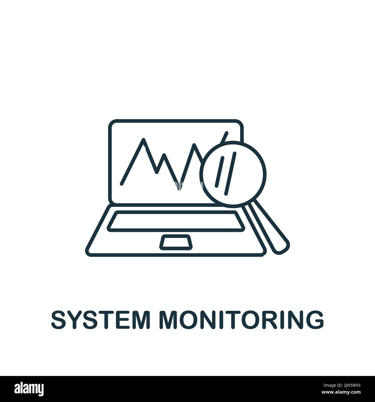 System Monitoring icon. Monochrome simple line Data Science icon for ... System Monitoring icon. Monochrome simple line Data Science icon for ...