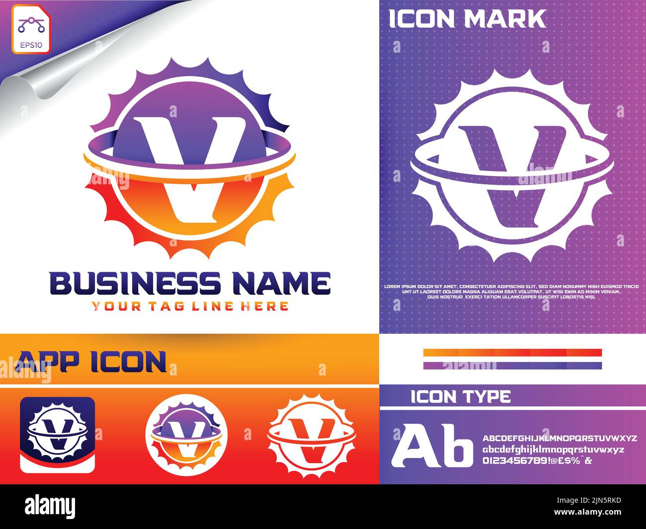 Automobile letter v logo design inside gear shape Stock Vector Image ...