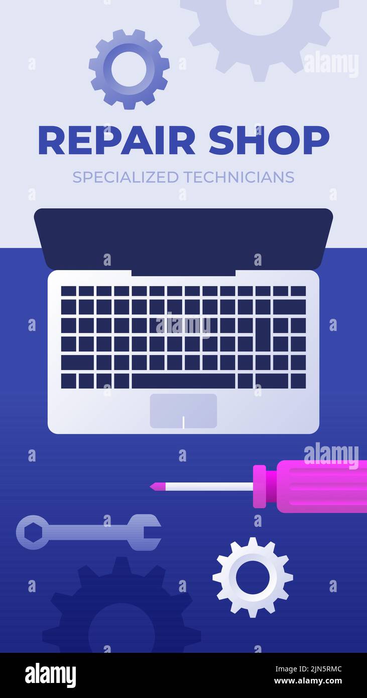 Gradient car repair shop services posts stories set Vector illustration ...